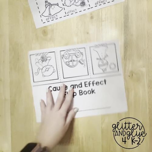 Cause and Effect: Flap Book by Glitter and Glue 4 K-2 | TpT