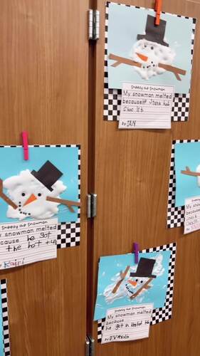Sneezy the Snowman Craft & Writing | January Craftivity | Snowman Craft