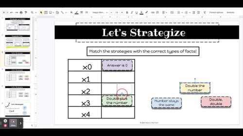 Strategize and Solve: Strategy Match and Game- Basic Multiplication Facts