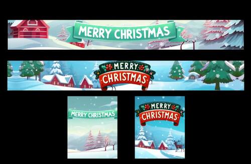 Christmas TPT Store Banners by LittleLara | TPT