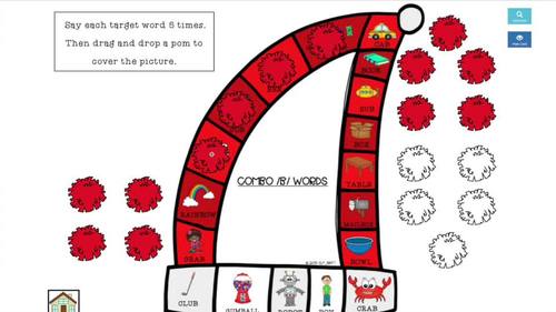 CHRISTMAS HOLIDAY SANTA HAT DIGITAL BOOM CARDS BUNDLE by SLP Britt