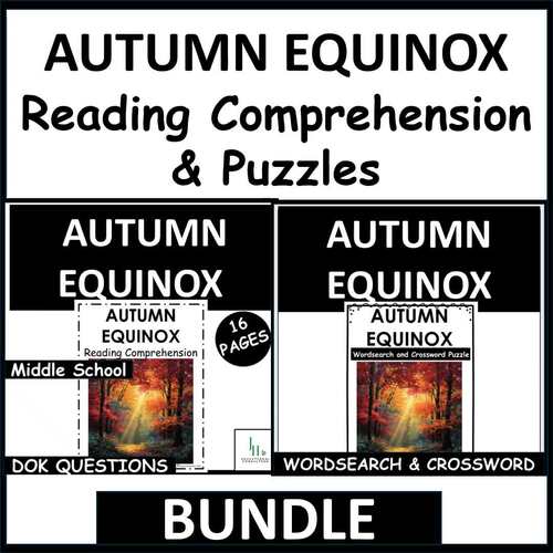 Autumn | Fall Equinox Reading Comprehension | Wordsearch Crossword ...