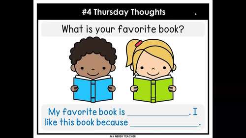 1st Grade Morning Work Journal Writing Prompts with Word Bank Opinion ...