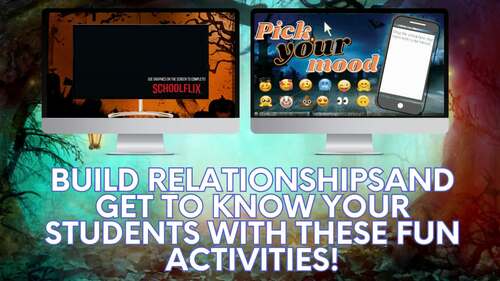 Halloween Activity Bundle High School Digital, Print, SEL Spooky Fun