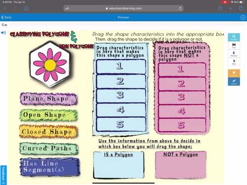 Boom Cards Bundle - Classifying Polygons (English AND Spanish Version)