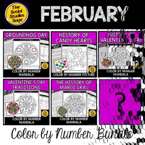 March Holidays and History Color by Number Reading Comprehension ...