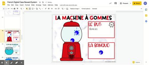 French Digital Class Reward System by Sprinkle it with French | TpT