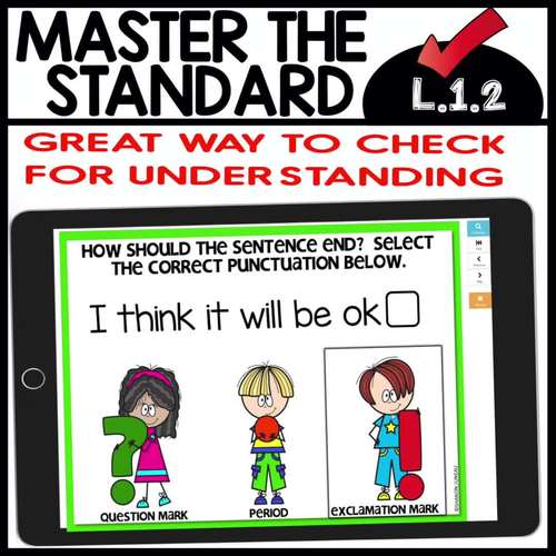 Punctuation Game No Prep Literacy Centers Boom Cards Activity | TPT