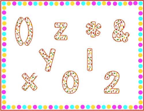 Printable Autumn Bulletin Board Letters, Autumn Large Alphabet Letters