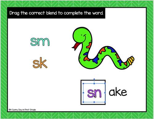 S Blends for Google Slides™ by A Sunny Day in First Grade | TPT