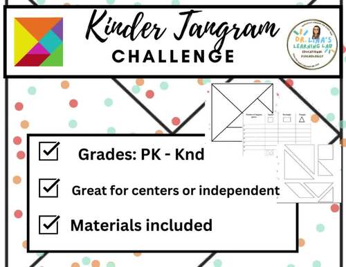 Kindergarten Tangram Challenge - Shape Building and Creativity Game