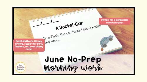 First Grade June No-Prep Morning Work by The Brightly Teacher | TPT