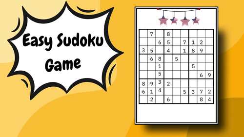 Veterans Day: Simple Sudoku Game by Hello My teacher | TPT