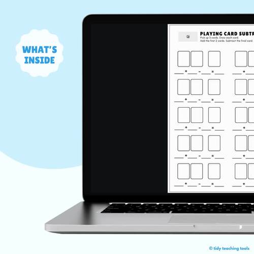 No Prep Subtraction Activities with Dice, Dominoes and Playing Cards | K-1
