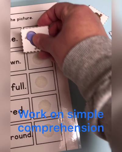 Matching Sentences | Read and Match | Early Comprehension Activity ...