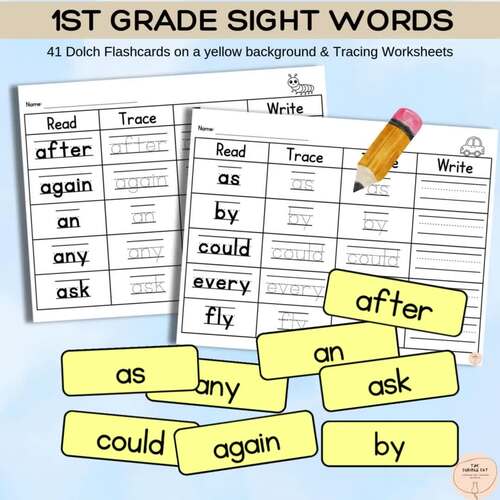 Literacy Resource Printable Sight Words Flash Cards, Tracing, Writing ...