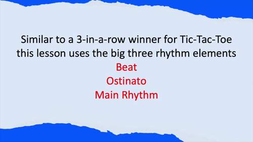 Tic-Tac-Drum | Small Group Rhythm PROJECT, Lesson Plan, & RUBRIC for ...