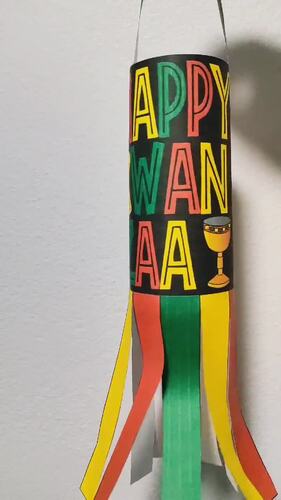 Happy Kwanzaa Crafts Windsock celebration of African-American culture ...