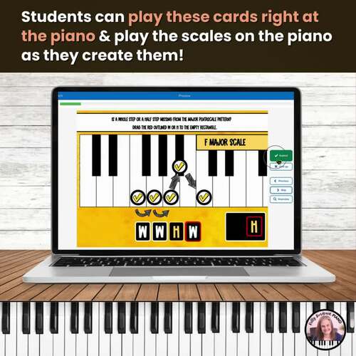 Major 5-Finger Scale Pattern BOOM™ Cards - Whole & Half Step Pattern on ...