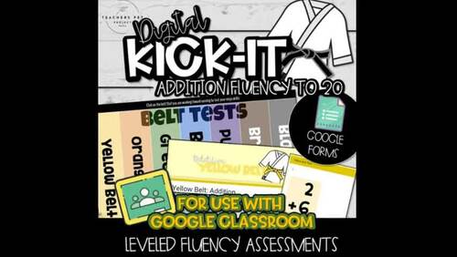 Addition Fluency to 20: Leveled Self-Grading Assessments for Google ...