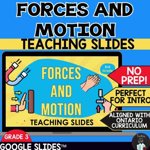 GRADE 3 FORCES AND MOTION - TEACHING SLIDES - ONTARIO SCIENCE | TPT