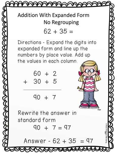 Addition and Subtraction with Regrouping Expanded Form Strategy | TPT