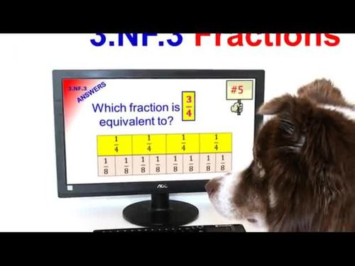 3.NF.3 Math Interactive Test Prep: Fractions-Equivalents/Comparisons ...