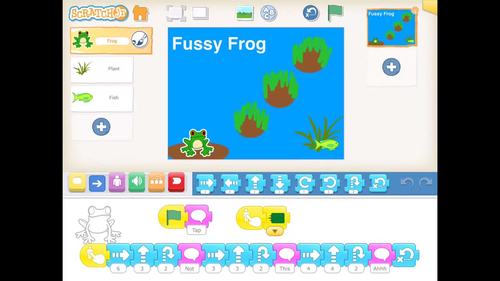 Learn To Code Fun! Coding - Fussy Frog - A Scratch Jr Project For Beginners