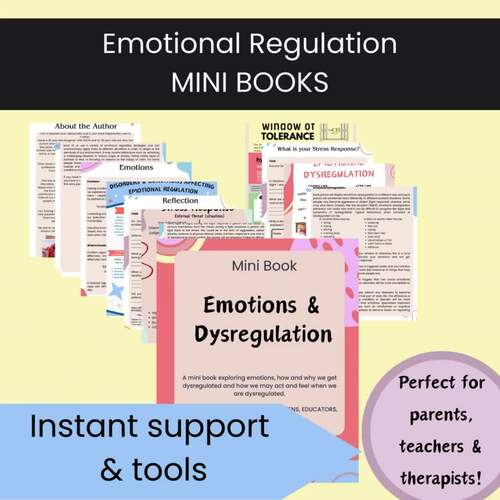 Emotions and Emotional Dysregulation Mini Book - for carers, parents ...