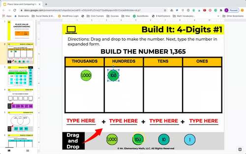 3rd Grade Place Value | Comparing Numbers | Digital Centers | Google ...