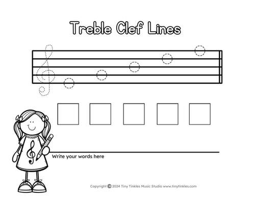 Beginner Preschool Piano Note Sayings CUSTOMIZABLE by Tiny Tinkles