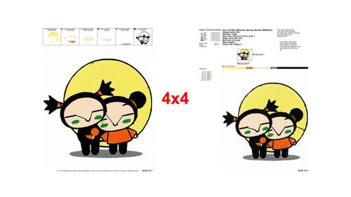 Pucca And Garu Ninja Love Story Couple Kissing Back To Back Cute ...