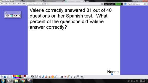 Percent Proportion Practical Problems Hangman SOL 7.3 and 8.4 by Luke Dulin