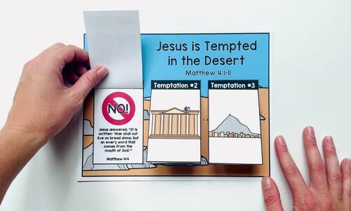 Jesus is Tempted in the Desert Bible Craft, Sunday School Craft | TPT