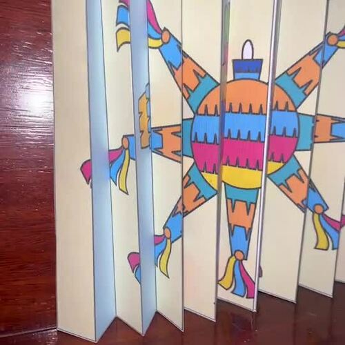 Las Posadas Pinata Agamographs Craft Coloring Art Project | Star Pinata ...