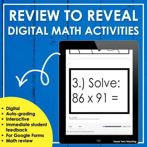 Digital Math Activities 5th Grade Centers Color By Number Writing ...