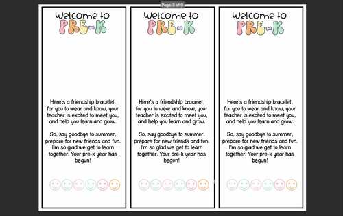 Friendship Bracelet Tags | Pretty in Pastel by Grade Three with MrsD