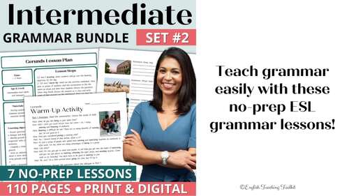 Adult ESL Curriculum - Intermediate Grammar Worksheets & Activities - Set 2