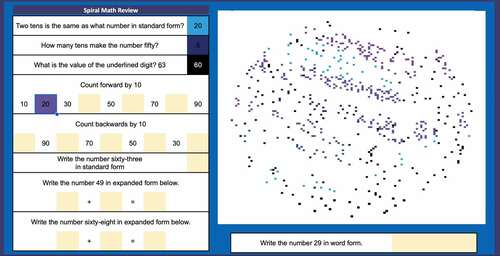 Spiral Math Review for 1st or 2nd grade - Digital Pixels Activity #9