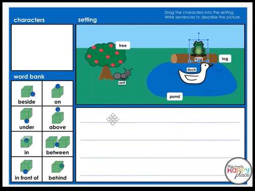 Sentence Writing Practice for Google Slides and Seesaw - Distance Learning