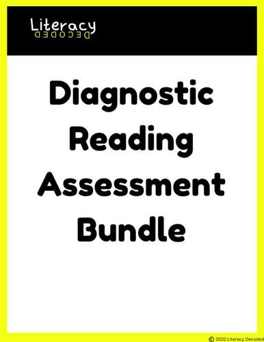 Orton Gillingham Diagnostic Assessment Bundle by Literacy Decoded OG