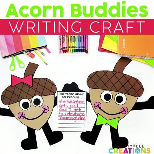 Fall Acorn Craft | Fall Activities | Fall Bulletin Board | Fall Writing ...