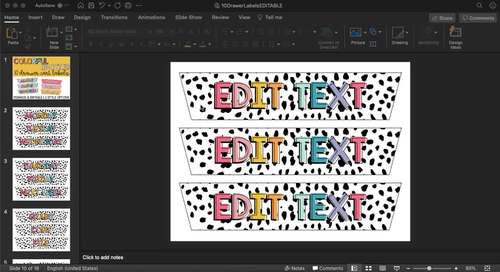 EDITABLE Schedule Cards | SPOTTED & COLORFUL by Maddie K Teaches