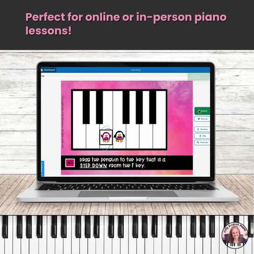 Steps & Skips on the Piano Keys BOOM™ Cards - Valentine's Day Activity ...