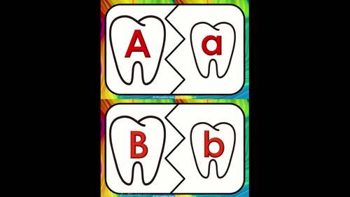 Dental Health & Hygiene Math & Literacy Puzzles with Alphabet & Shape ...