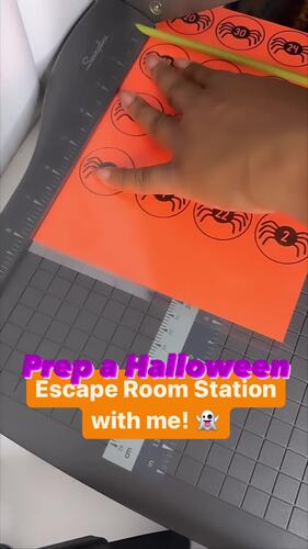 Halloween Equations Math Review Digital Escape Room 7th 8th Grade