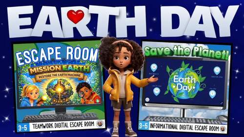 Earth Day Digital Escape Room Bundle | Team Building & Info Escape ...