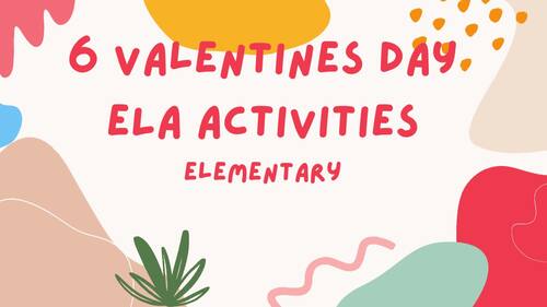 Valentine’s Day Elementary ELA activity packet by The Laidback Librarian