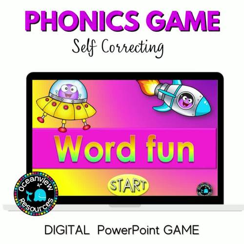 PHONICS GAME l CVC word families l PowerPoint Game and worksheets