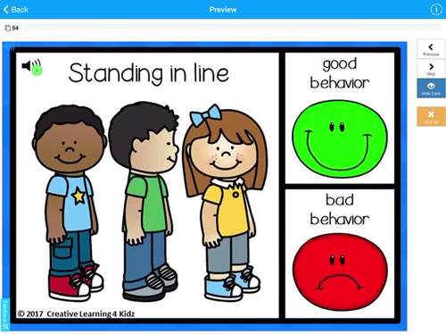 Good & Bad Behavior Boom Cards for Distance Learning | TPT